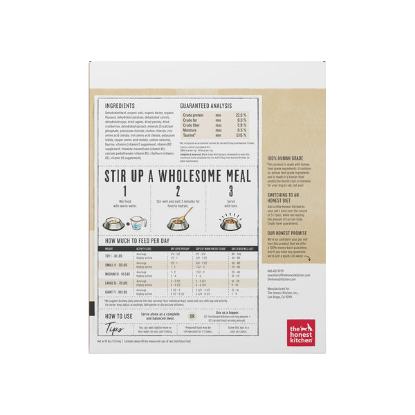 The Honest Kitchen Human Grade Pet Food | Only Natural Pet