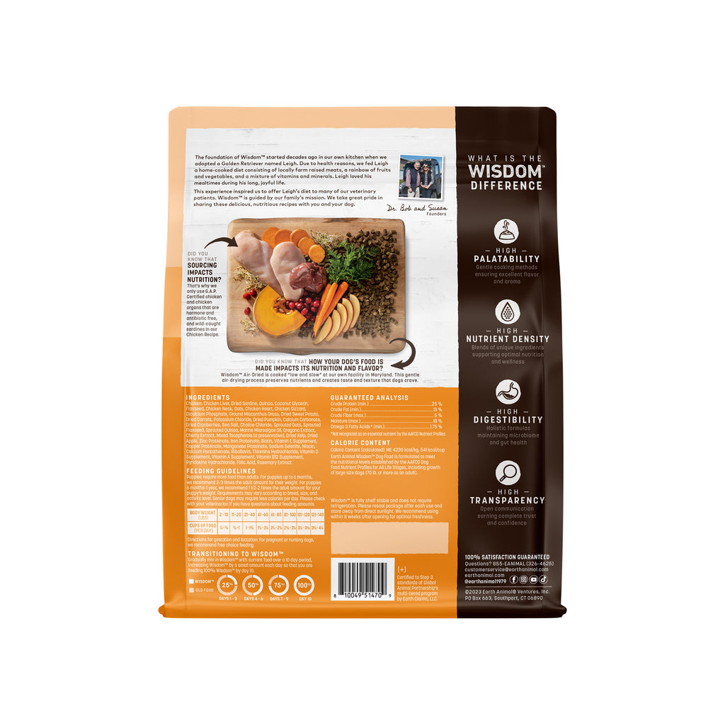 Earth Animal Wisdom Air-Dried Natural Dog Food | Only Natural Pet