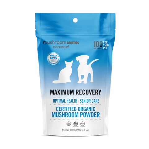 Canine Matrix MRM Recovery Organic Mushroom Senior Supplement for Dogs ...