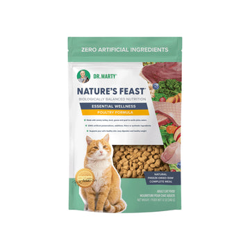 Dr. Marty Nature's Feast Essential Wellness Freeze Dried Cat Food ...