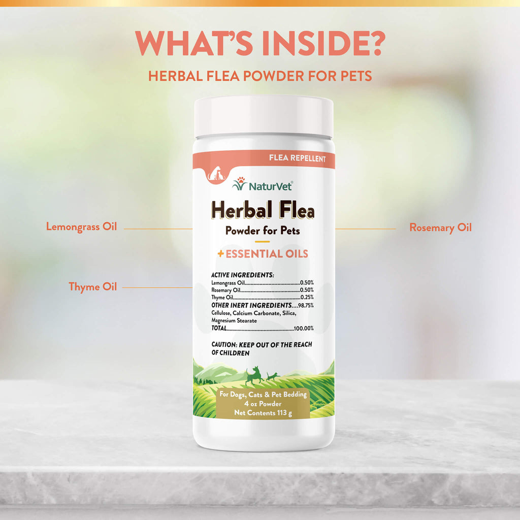 NaturVet Herbal Flea Repel Powder | Only Natural Pet