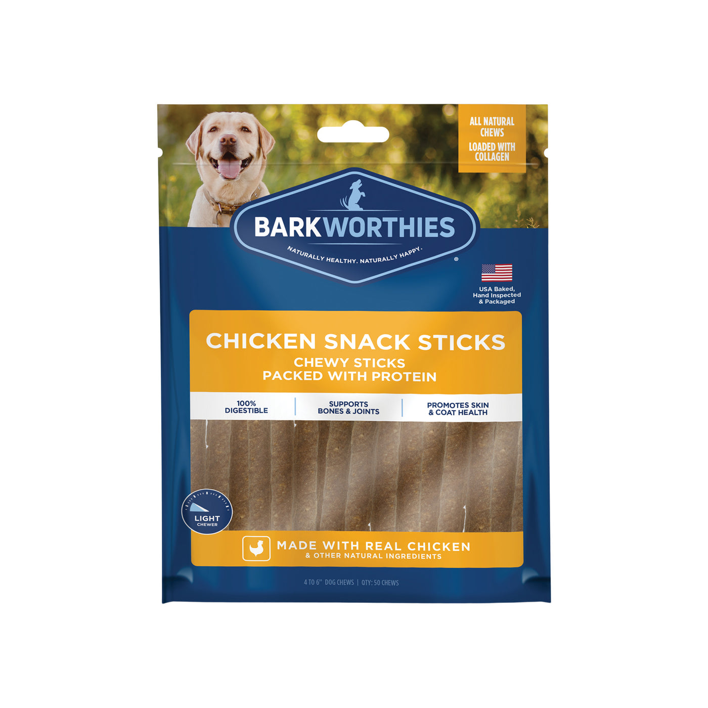 Barkworthies Chicken Quick Sticks Dog Chews | Only Natural Pet