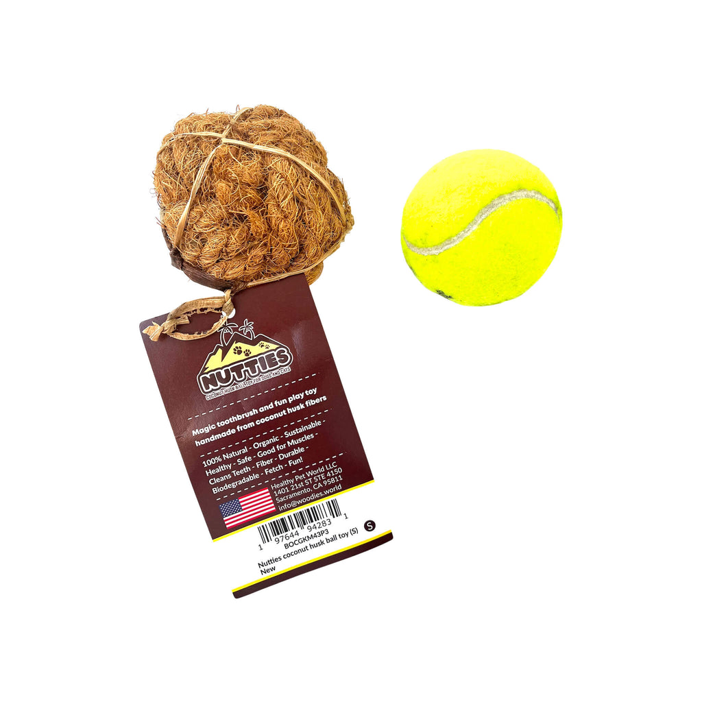 Healthy Pet World Nutties Coconut Husk Ball Dog Toy | Only Natural Pet