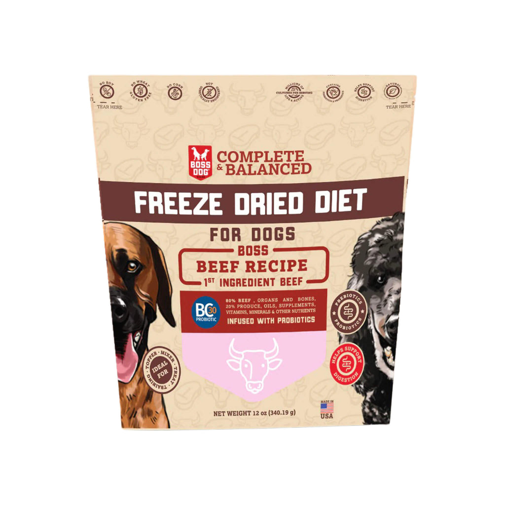 Boss Dog Freeze Dried Dog Food with Probiotics | Only Natural Pet