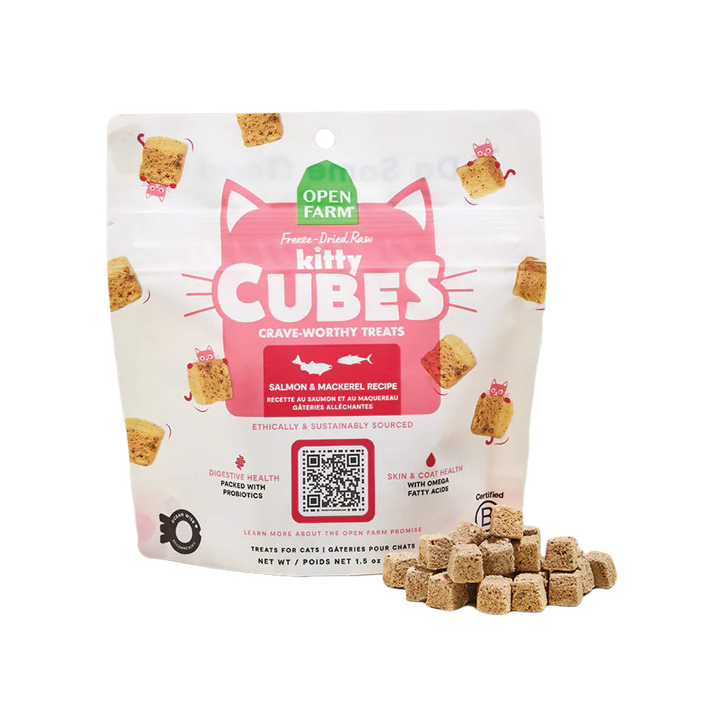 Open Farm Freeze Dried Raw Kitty Cubes Cat Treats | Only Natural Pet