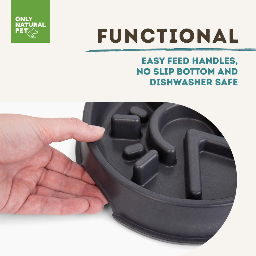 Sunup Eco-Friendly Slow-Feeder Dog Bowl | Only Natural Pet