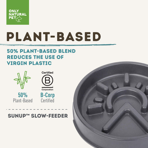Sunup Slow-Feeder Dog Bowl | Only Natural Pet