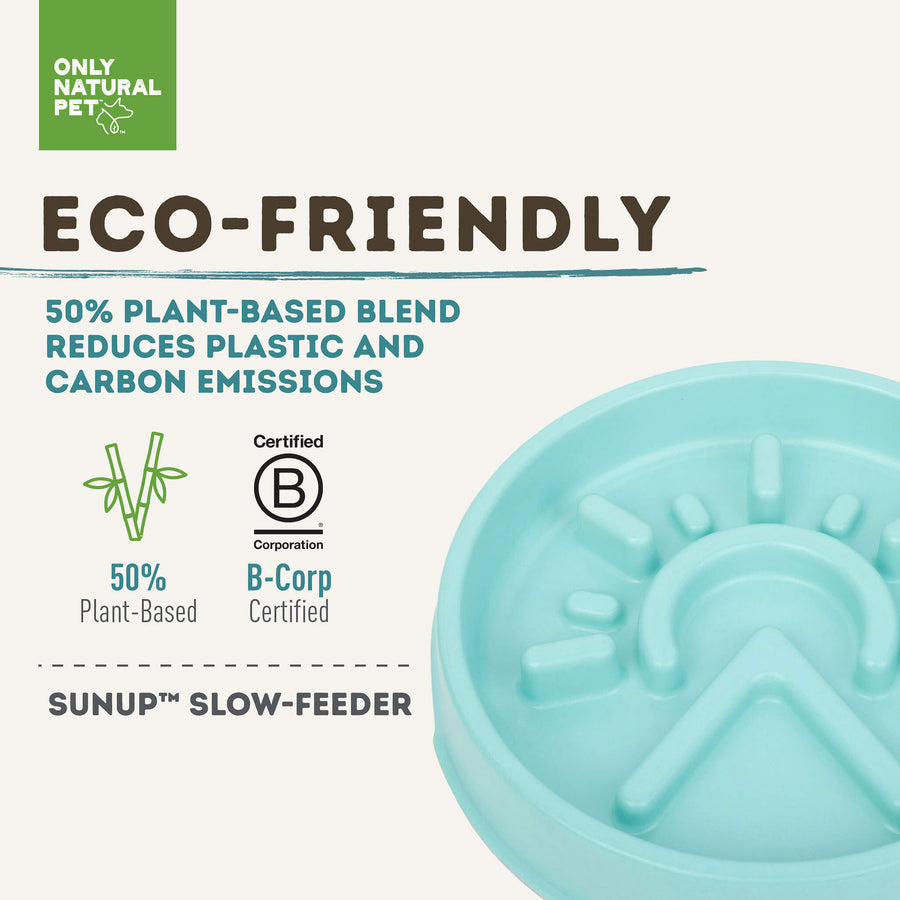 Sunup Eco-Friendly Slow-Feeder Dog Bowl | Only Natural Pet