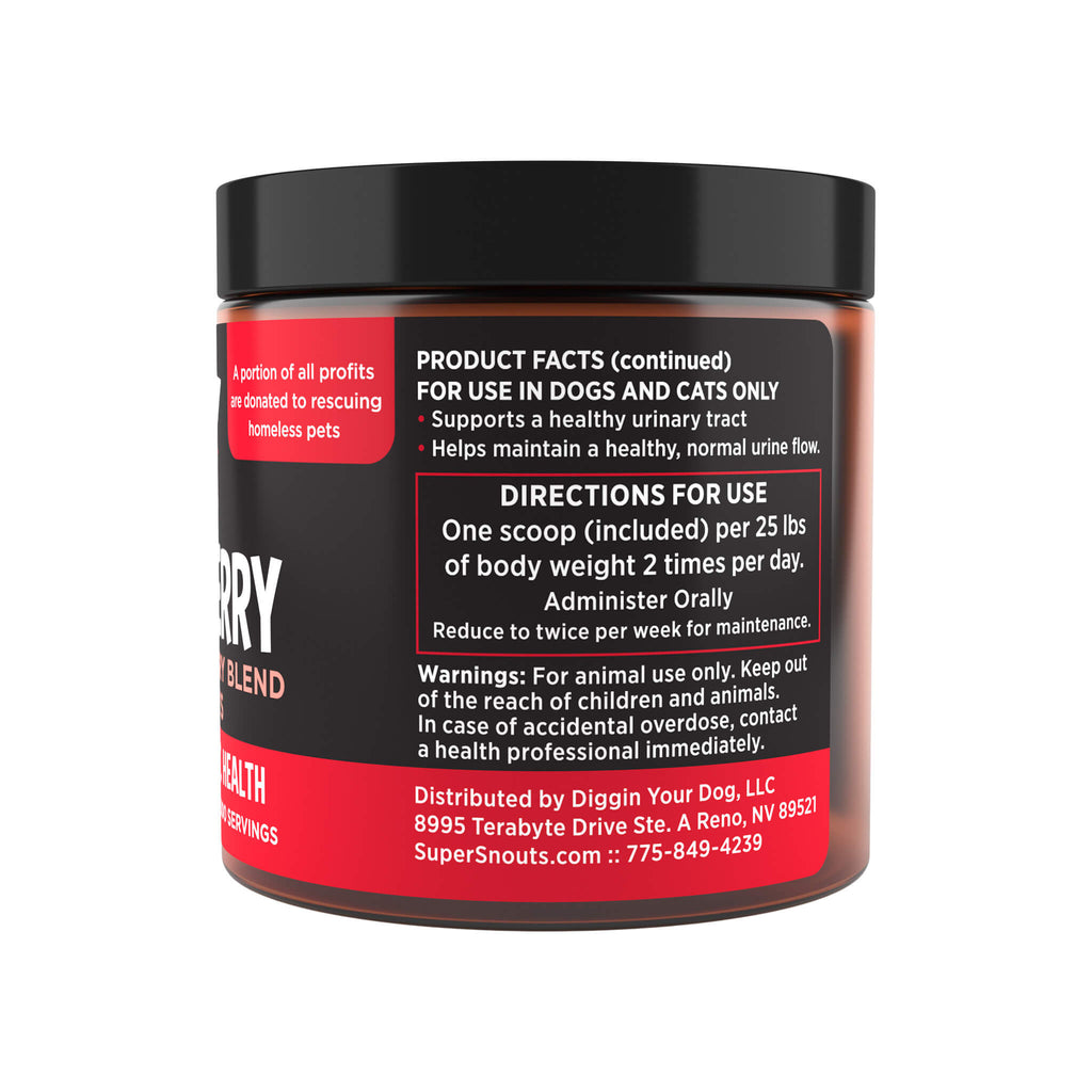 Super Snouts Urinary Berry Cranberry & Blueberry Balanced UT Support ...
