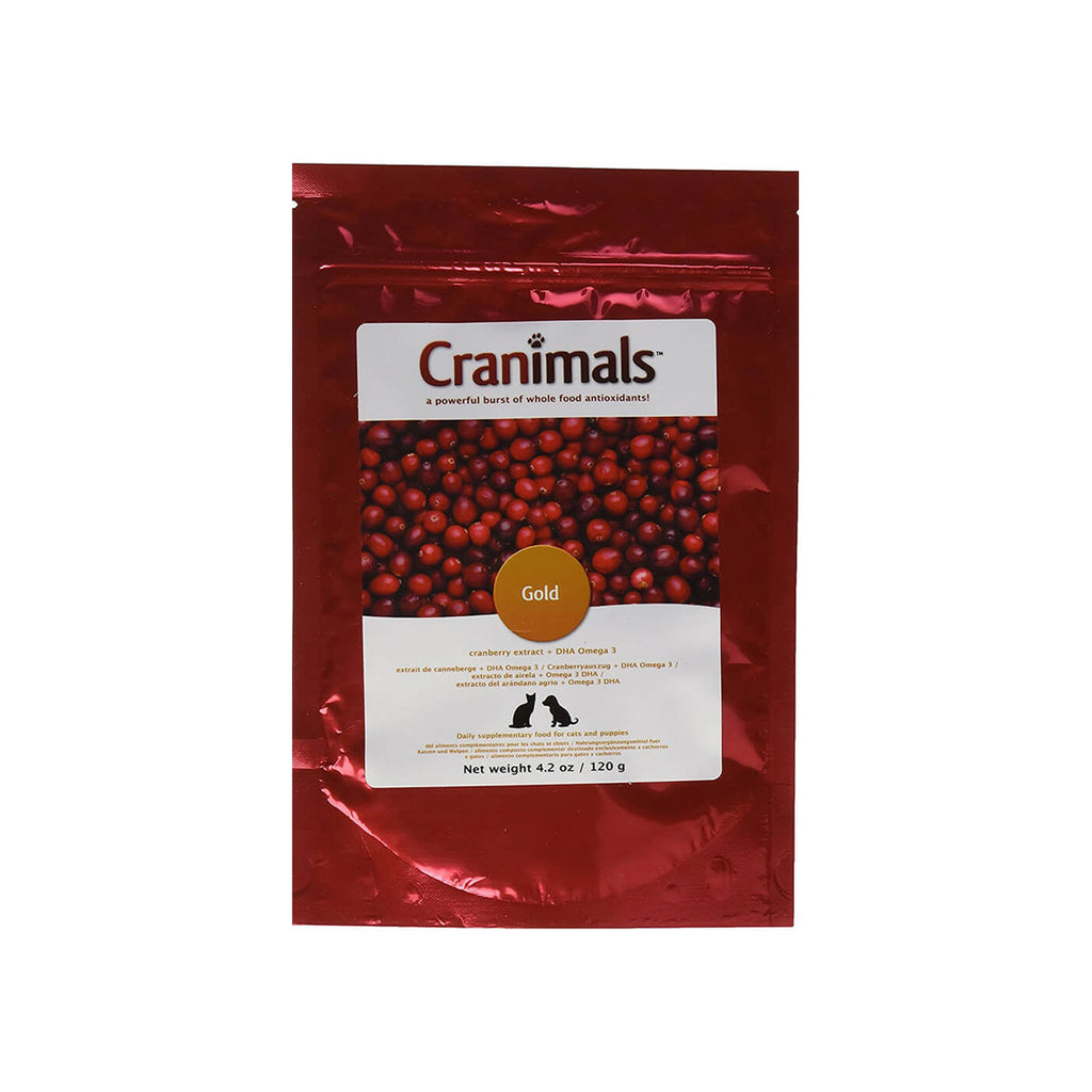 Cranimals Gold Cranberry Extract + DHA Omega 3 Supplement for Dogs ...