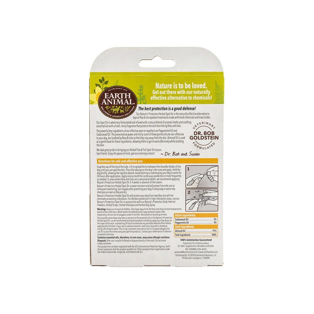 Earth Animal Nature's Protection Flea & Tick Spot On for Dogs | Only ...