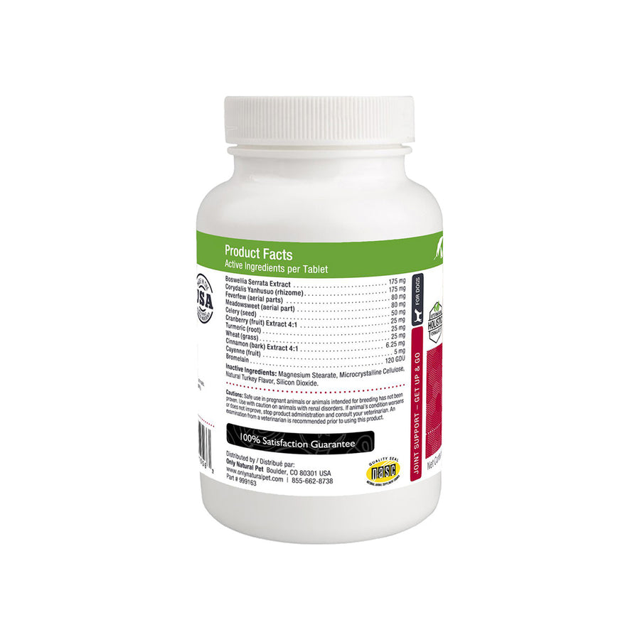 Only Natural Pet Get Up & Go Joint Support Supplement with Corydalis ...