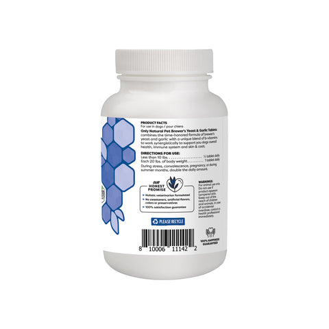 Brewers Yeast & Garlic Tablets for Dogs | Only Natural Pet