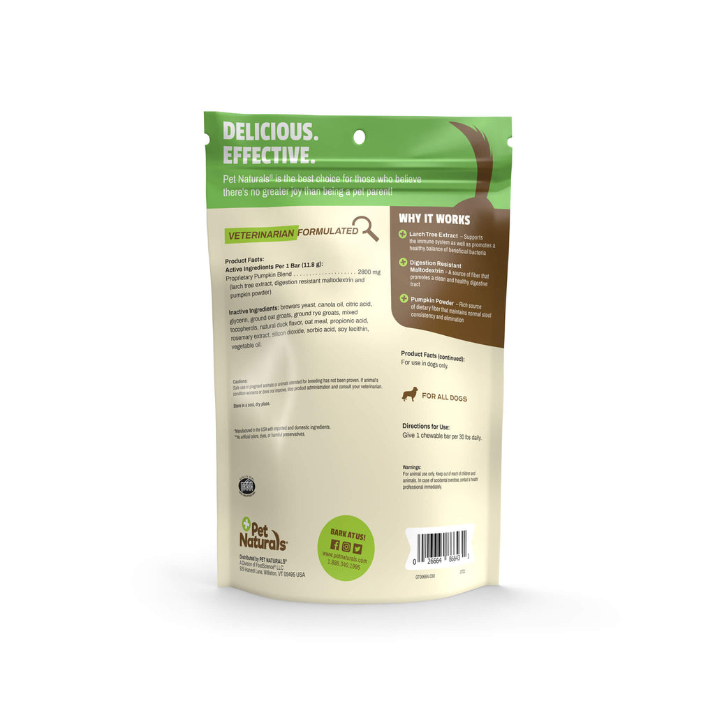 Pet Naturals Scoot Bars Anal Gland Support for Dogs | Only Natural Pet