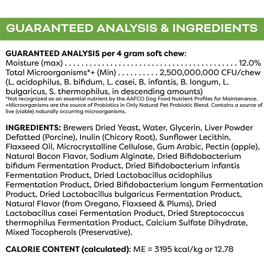 Probiotic Blend Natural Pet Probiotics | Only Natural Pet