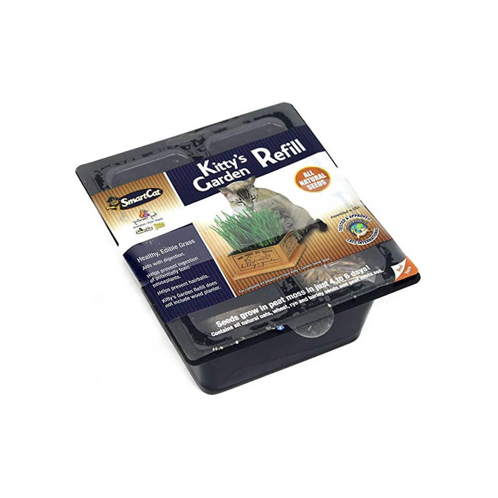 SmartCat Kitty's Garden & Refill Kit Organic Grass Cat Treat | Only ...